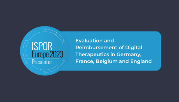 ISPOR EU 2023: Digital therapeutics reimbursement - Remap Consulting